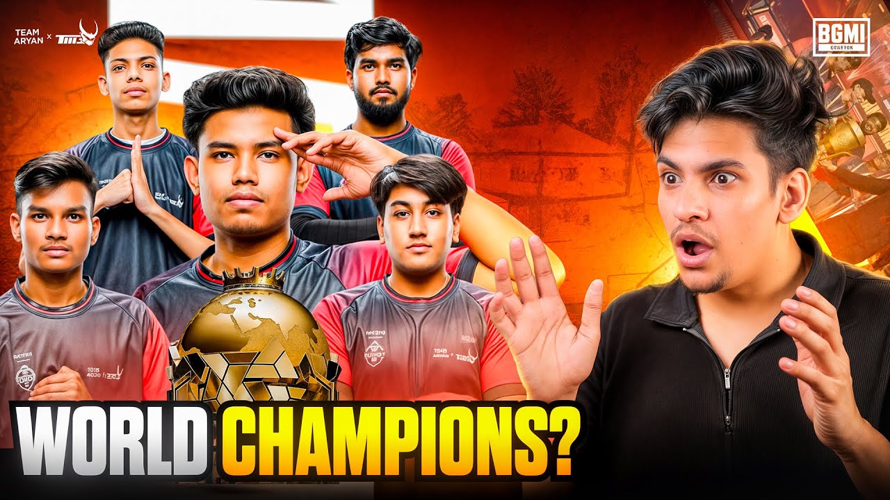 India’s No.1 BGMI Team Aryan Made History in PMWC! 🏆 Team Aryan EWC New ...