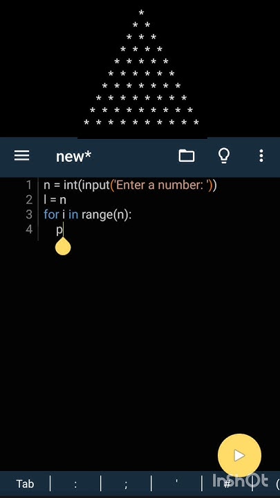 Day - 25: Python program to print star pattern part 3 - YouTube