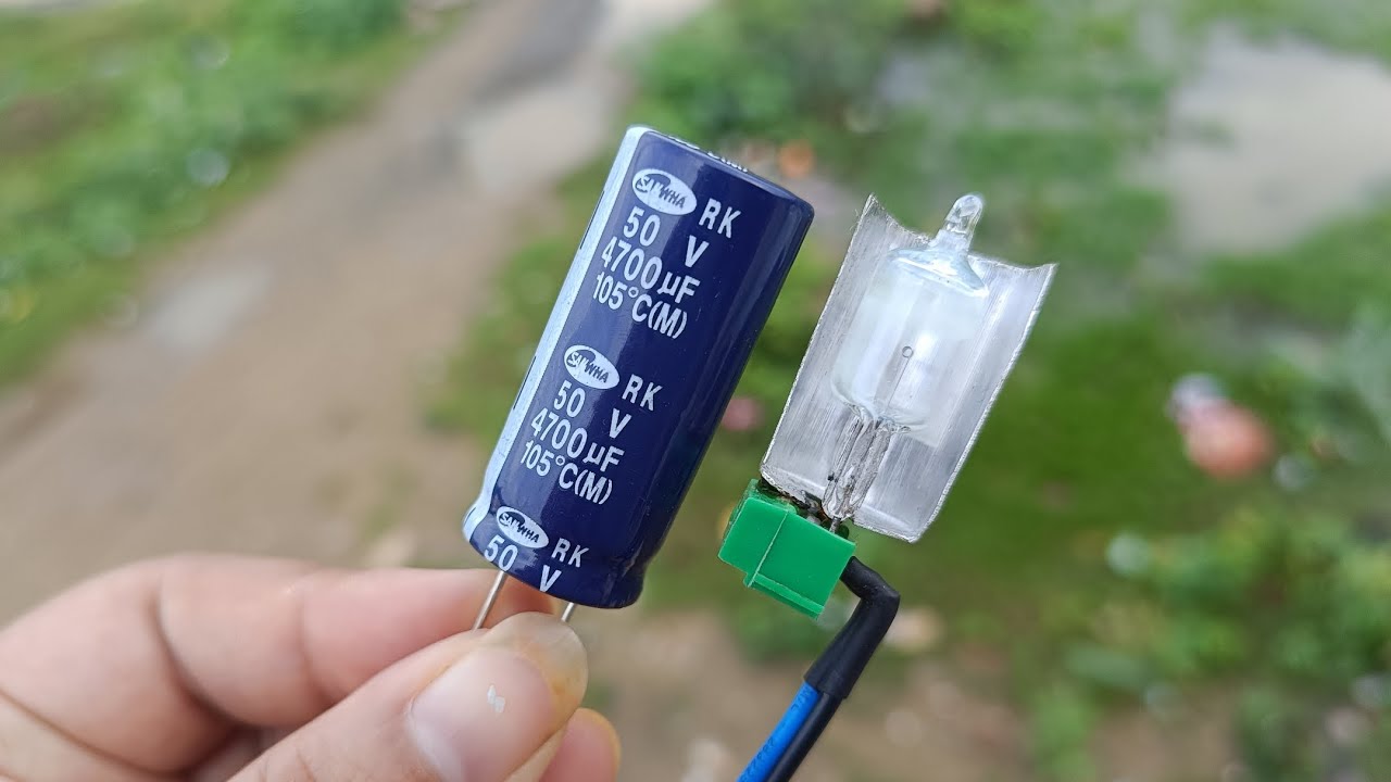 Build a Blower Generator Heater Using Capacitor&Bulb - YouTube