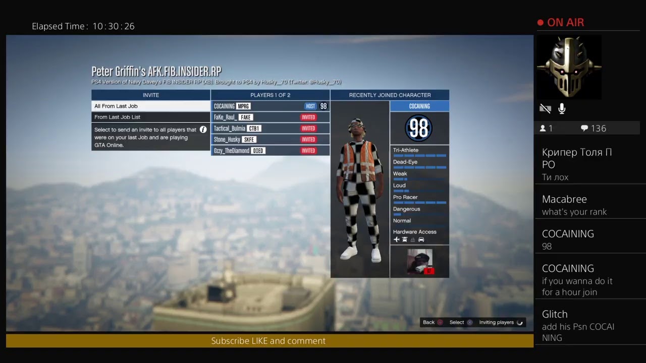 Gta 5 online ps4 AFK PETER GRIFFIN 999 - YouTube