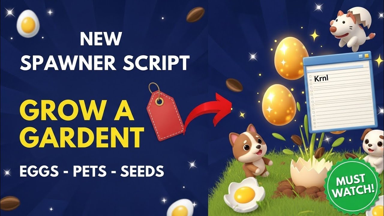 Updated Pet, Egg, Seed Spawner Script For Grow A Garden | Grow A Garden ...