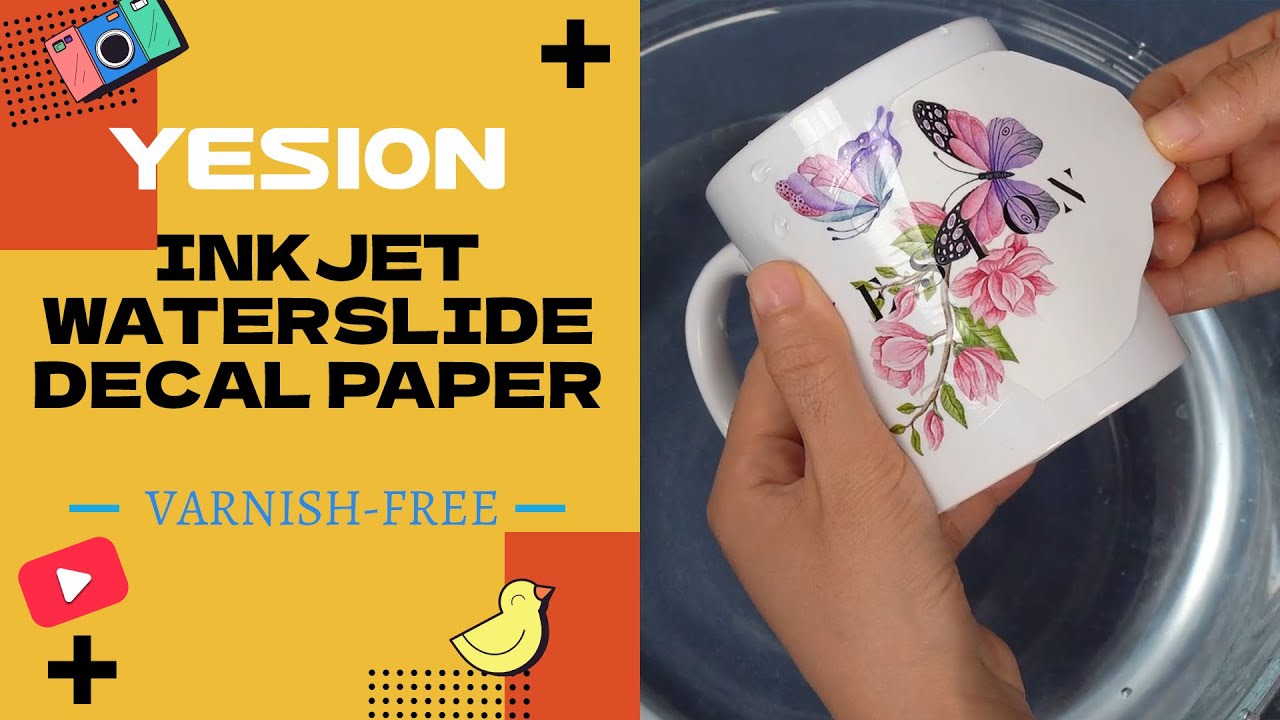 How to use new arrival inkjet varnish-free waterslide decal paper ...
