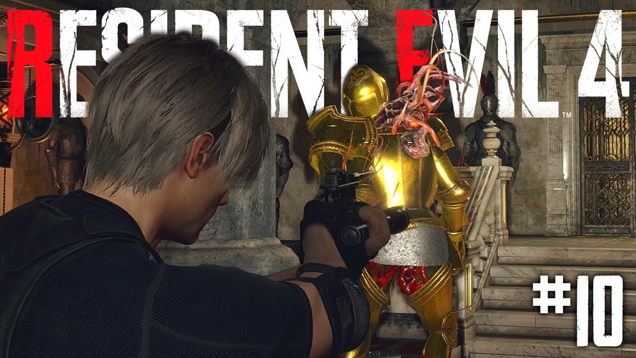 Resident Evil 4 Remake: Golden Merciless Knight! (Chapter 10) - YouTube