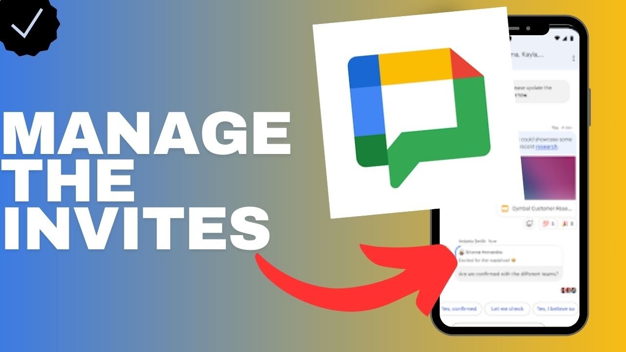 How to manage the invites in the Google chat app? - YouTube