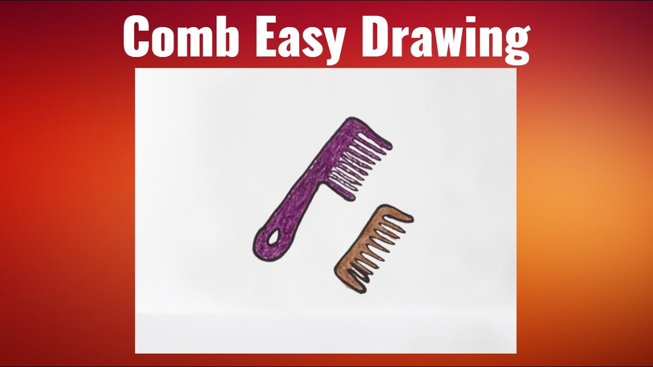 Comb 😊 Easy Drawing | Step by Step | How to draw Cute - YouTube