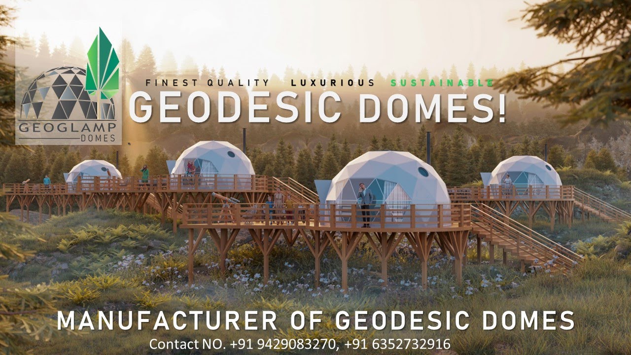 GLAMPING GEODESIC DOMES manufactured by GEOGLAMP DOMES || GEODESIC DOME TENT #geodesicdome # ...