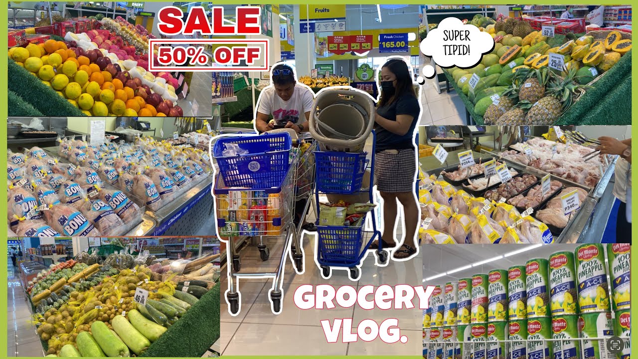 Grocery vlog | Upto 50% sale! realistic grocery shopping of monthly ...