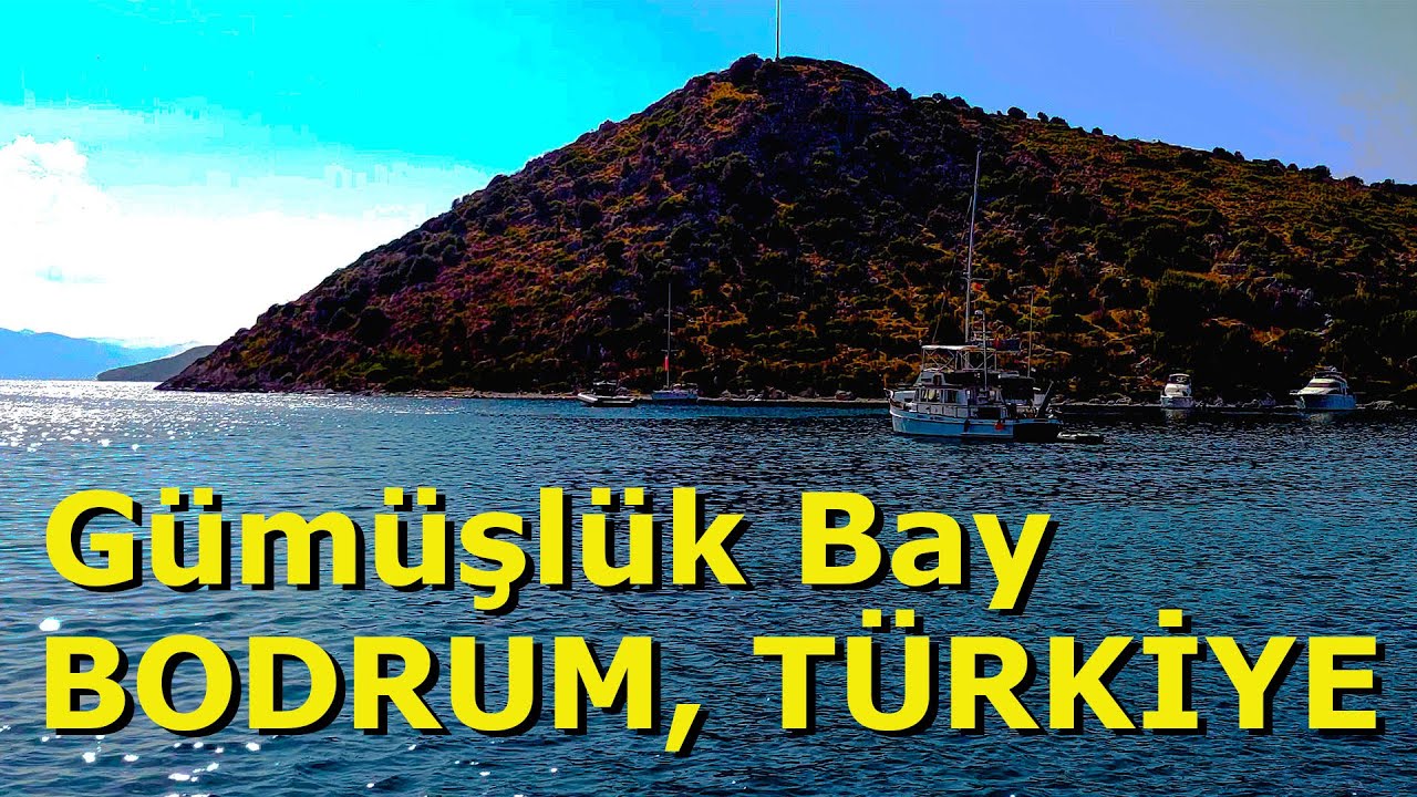 BODRUM, TURKEY 4K HDR - Gümüşlük Seaside Village in Gümüşlük Bay ...