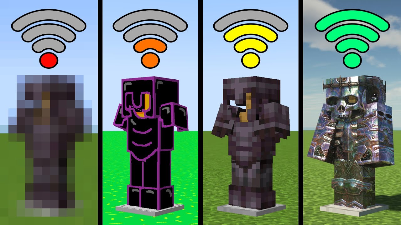 minecraft armor with different Wi-Fi - YouTube