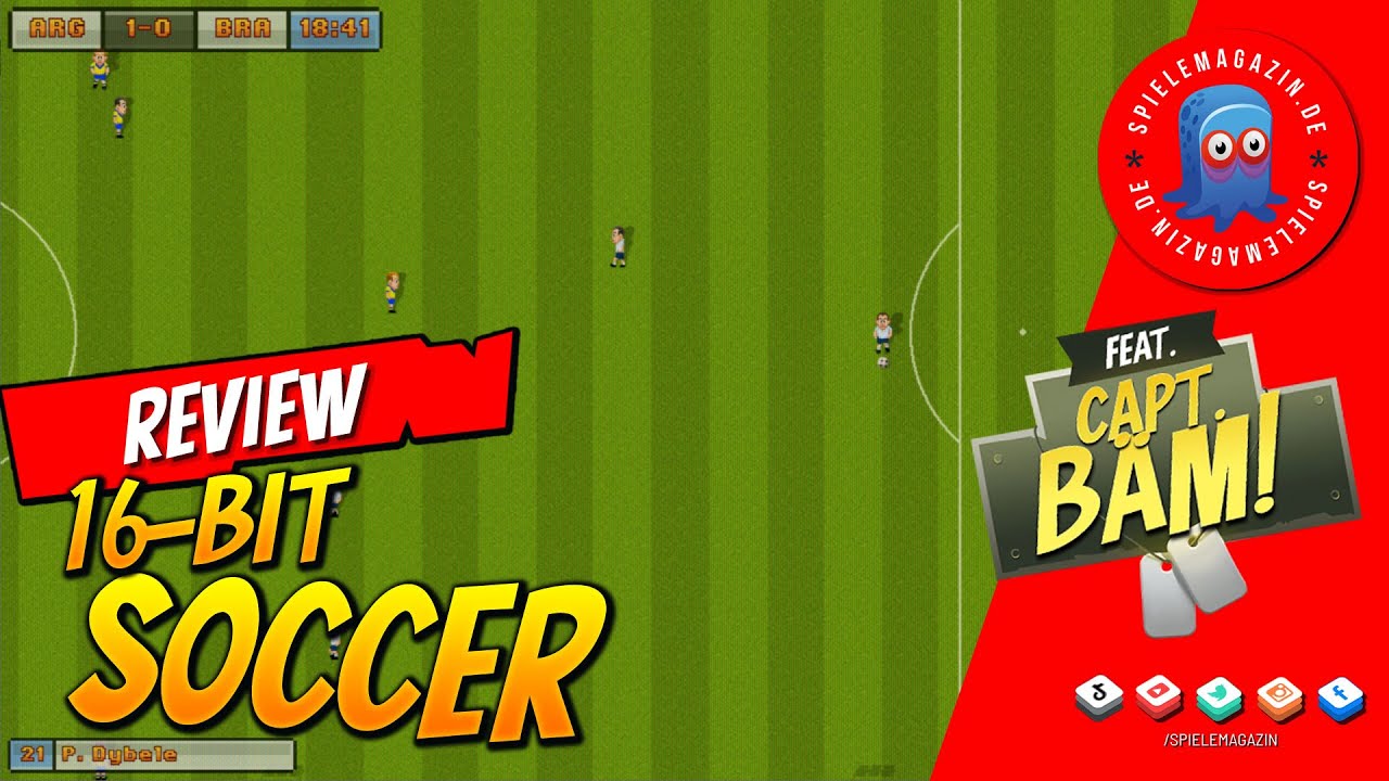 16-Bit Soccer Review Deutsch ⚽️ (Gameplay/Lets Play/1080p/60fps) - YouTube