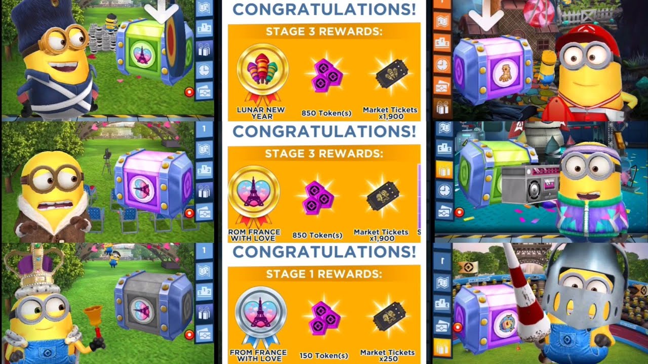 All stage 3 reward In my Minion rush - YouTube
