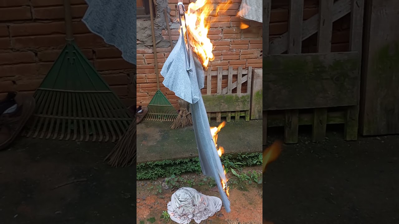 burning dress #01 - YouTube