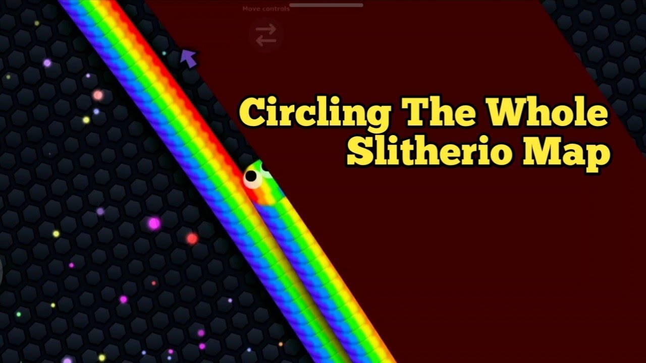 Slither.io Circling The Whole Slitherio Map - World Record ‼️ - YouTube