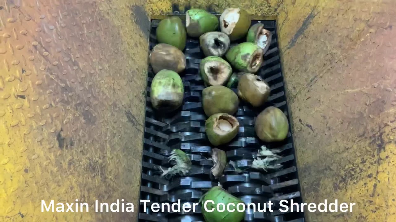 Organic waste Shredder, Tender coconut shredder, Coconut shell crusher ...