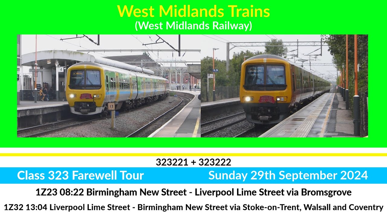 FAREWELL to the Class 323's in the West Midlands 1994 – 2024 - YouTube