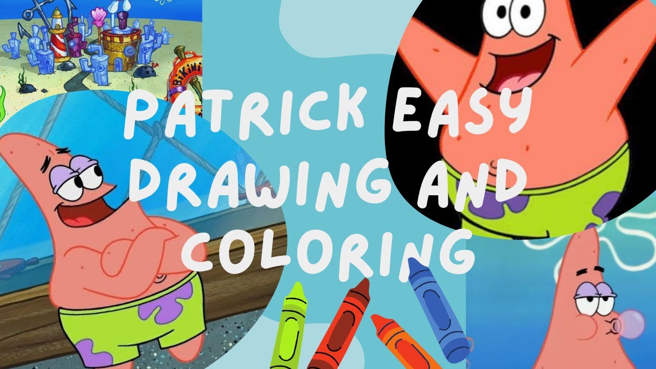 EASY!!! How to drawing and coloring Patrick easily - YouTube