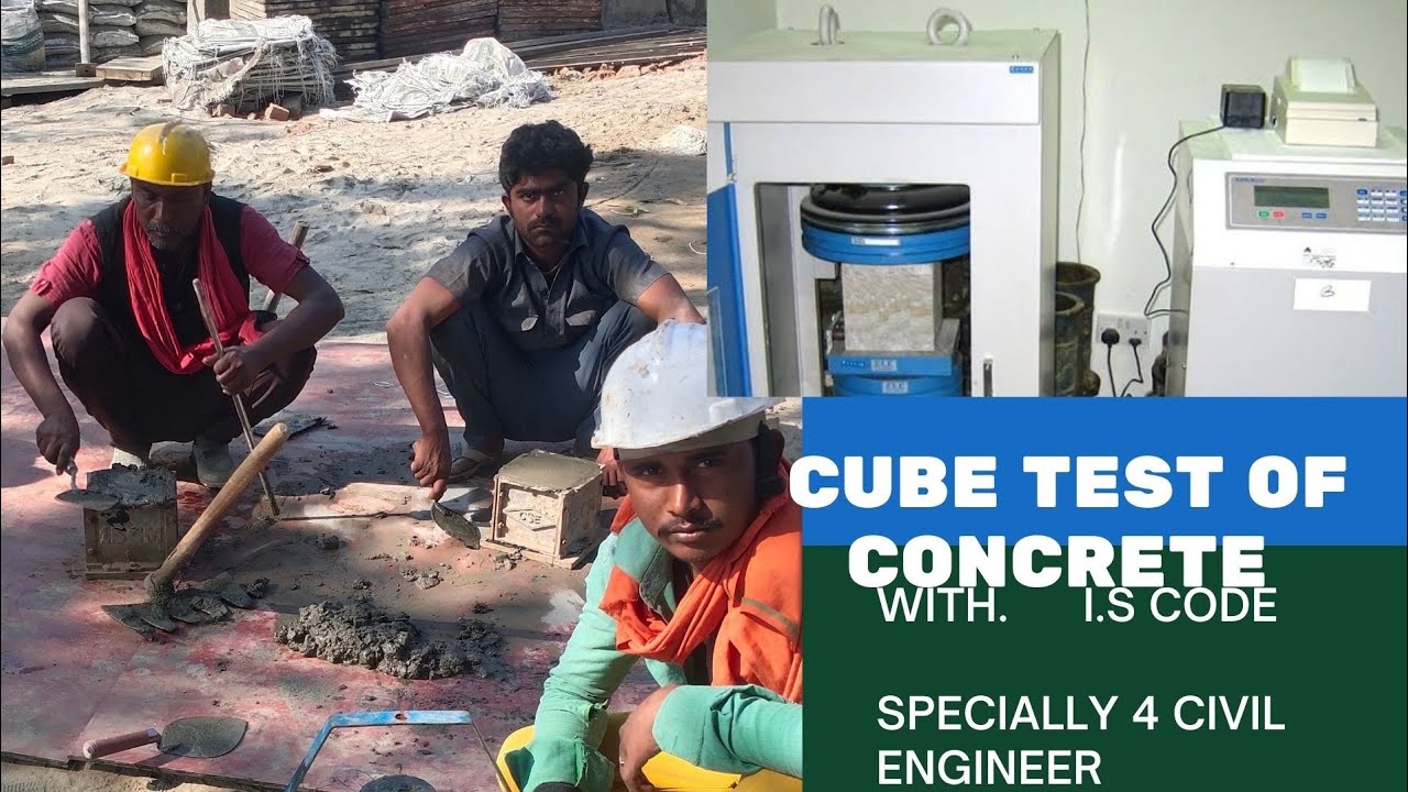 Cube test of Concrete - YouTube