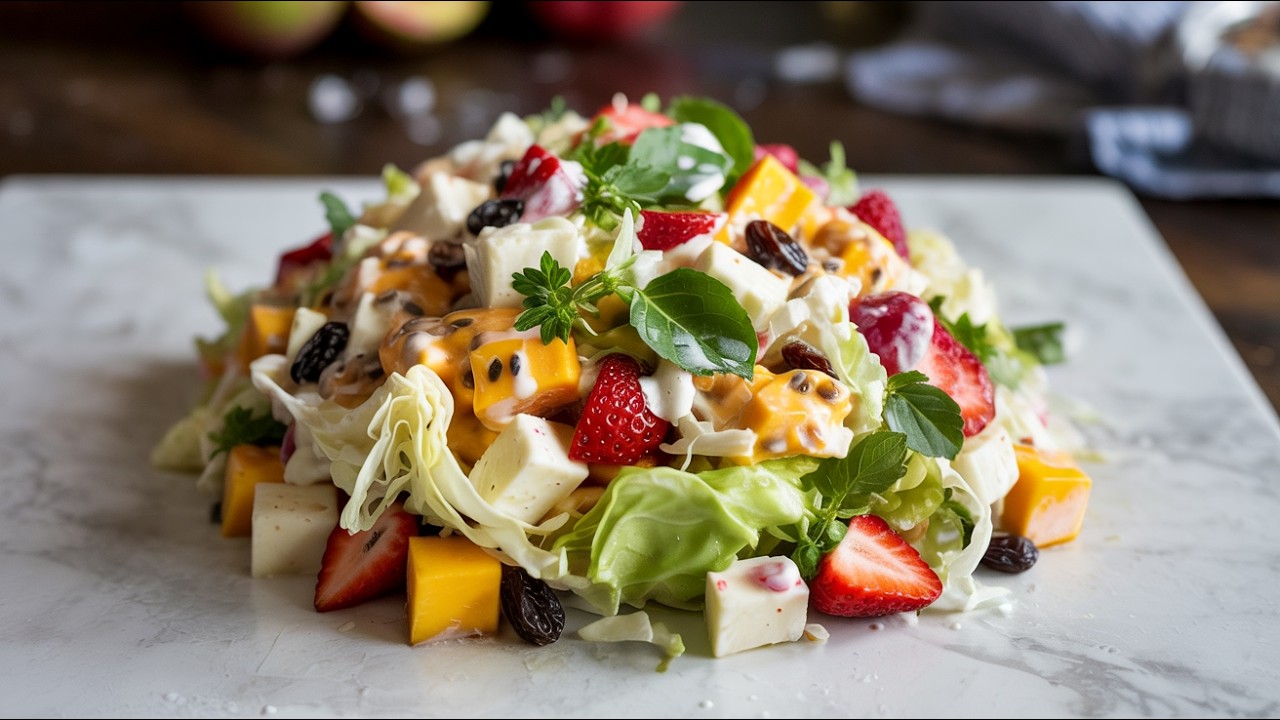 🍓🥬 “Ensalada Dulce de Repollo en Minutos ¡Exquisita!”😋 - YouTube