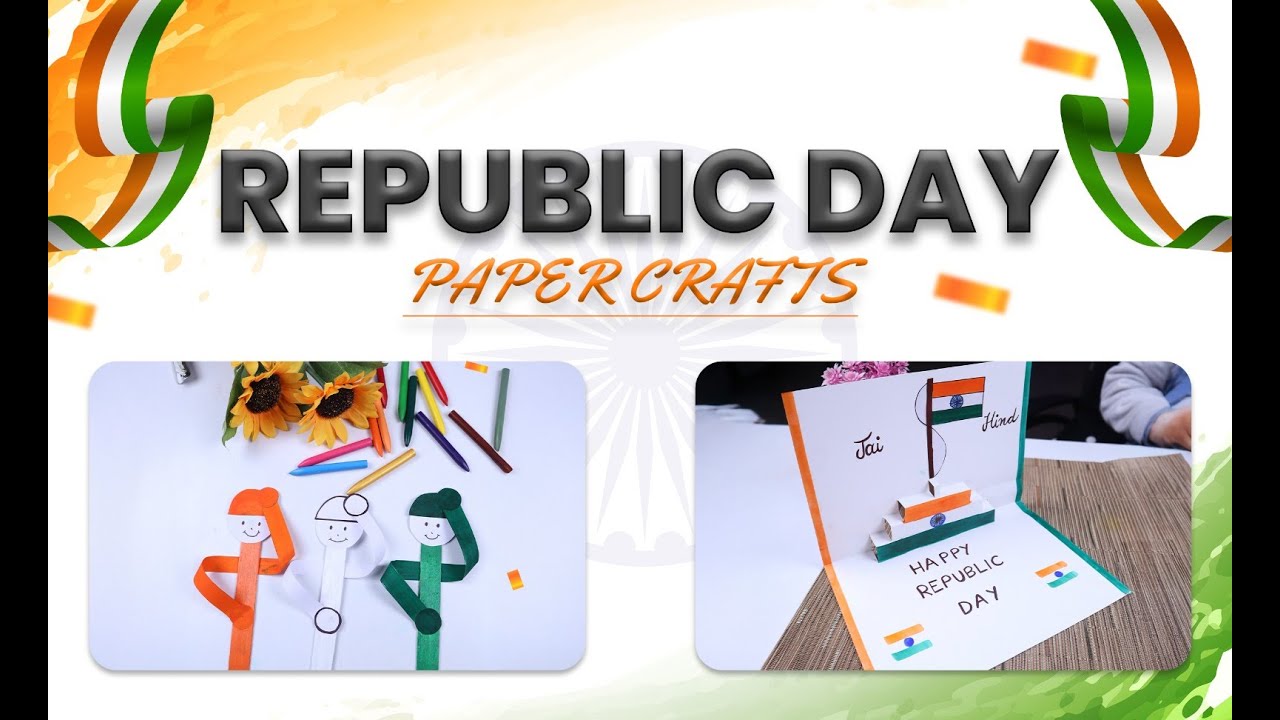 2 Easy Paper Crafts for Republic Day | Creative DIY Ideas to Celebrate ...