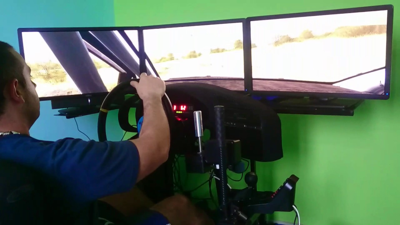 Dirt Rally sim rig test - YouTube