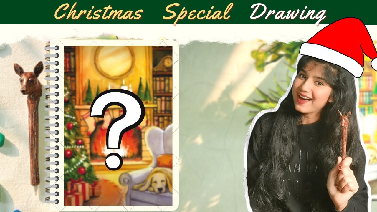 Christmas Special Drawing | Christmas day Drawing | Christmas Painting🎄 ...