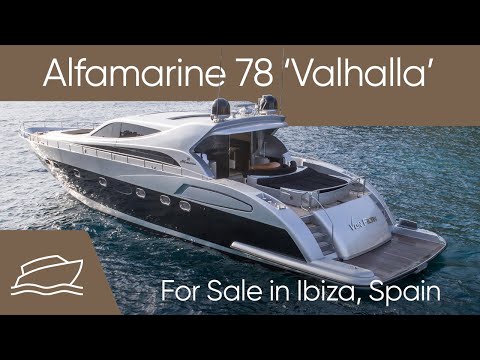 2007- Alfamarine 78 'Valhalla' FOR SALE in Ibiza, Spain