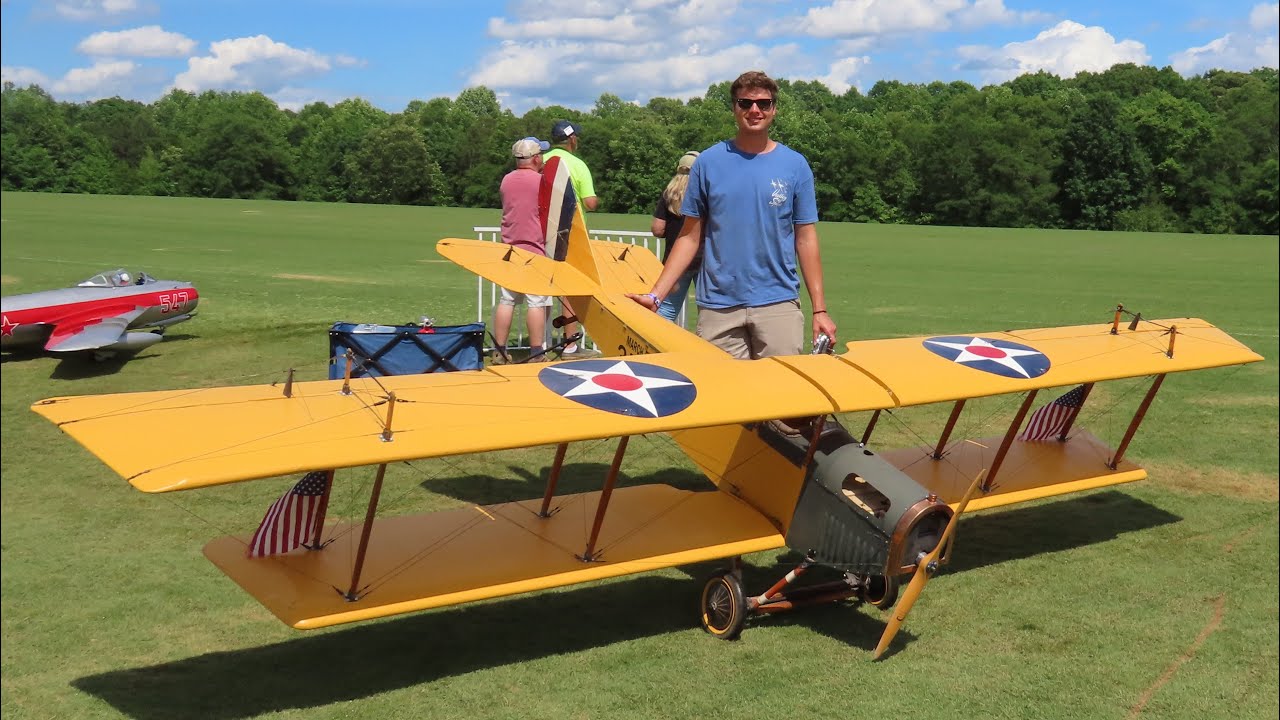 Joe Nall 2024 Giant Scale Curtis Jenny JN4 Biplane - YouTube