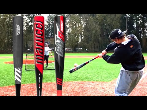 HITTING WITH THE MARUCCI CAT8 - POSEY28 vs CAT8 CONNECT vs CAT8 - BBCOR Baseball Bat Reviews