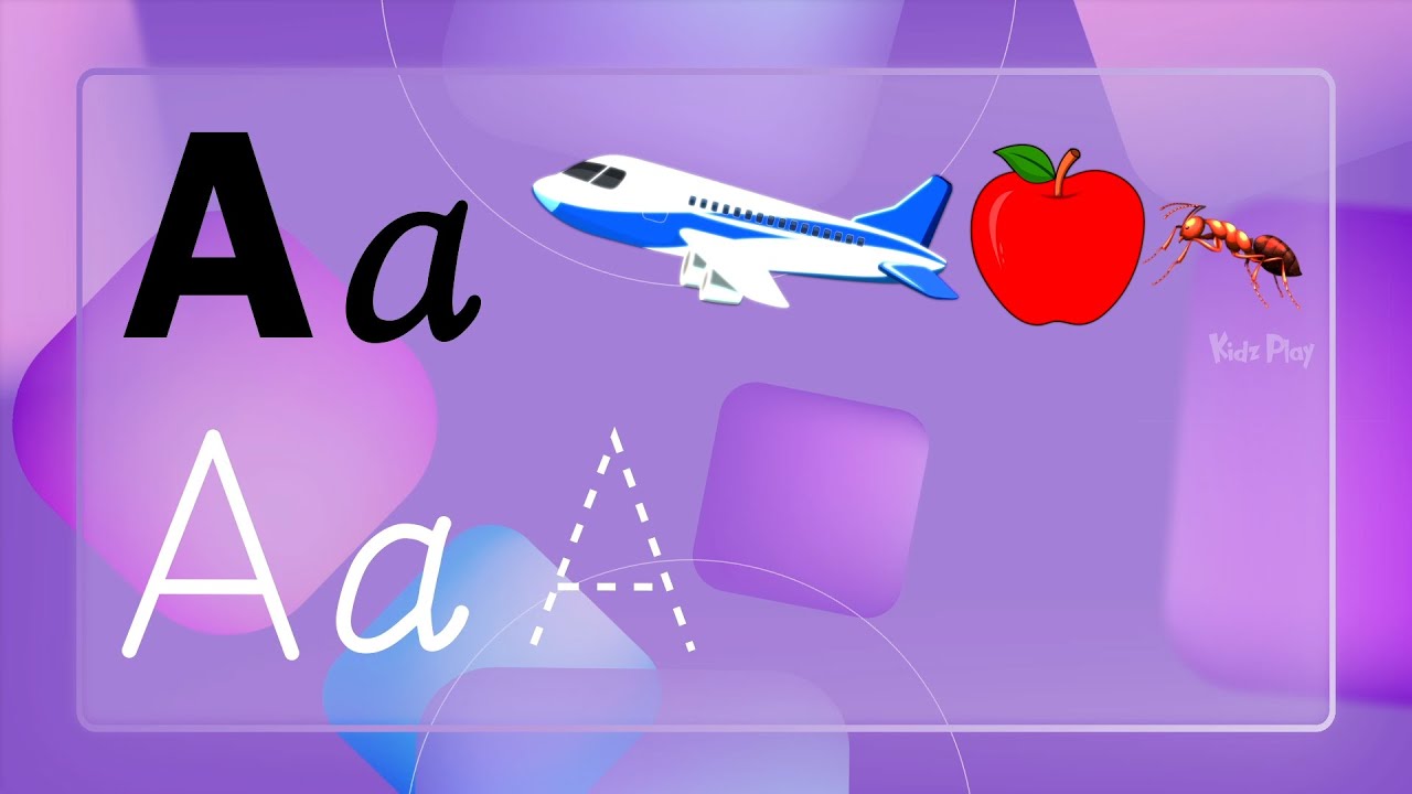 Learn to Write the Letter 'A' with Fun Animated Tracing! 🅰️| Kidz Play ...