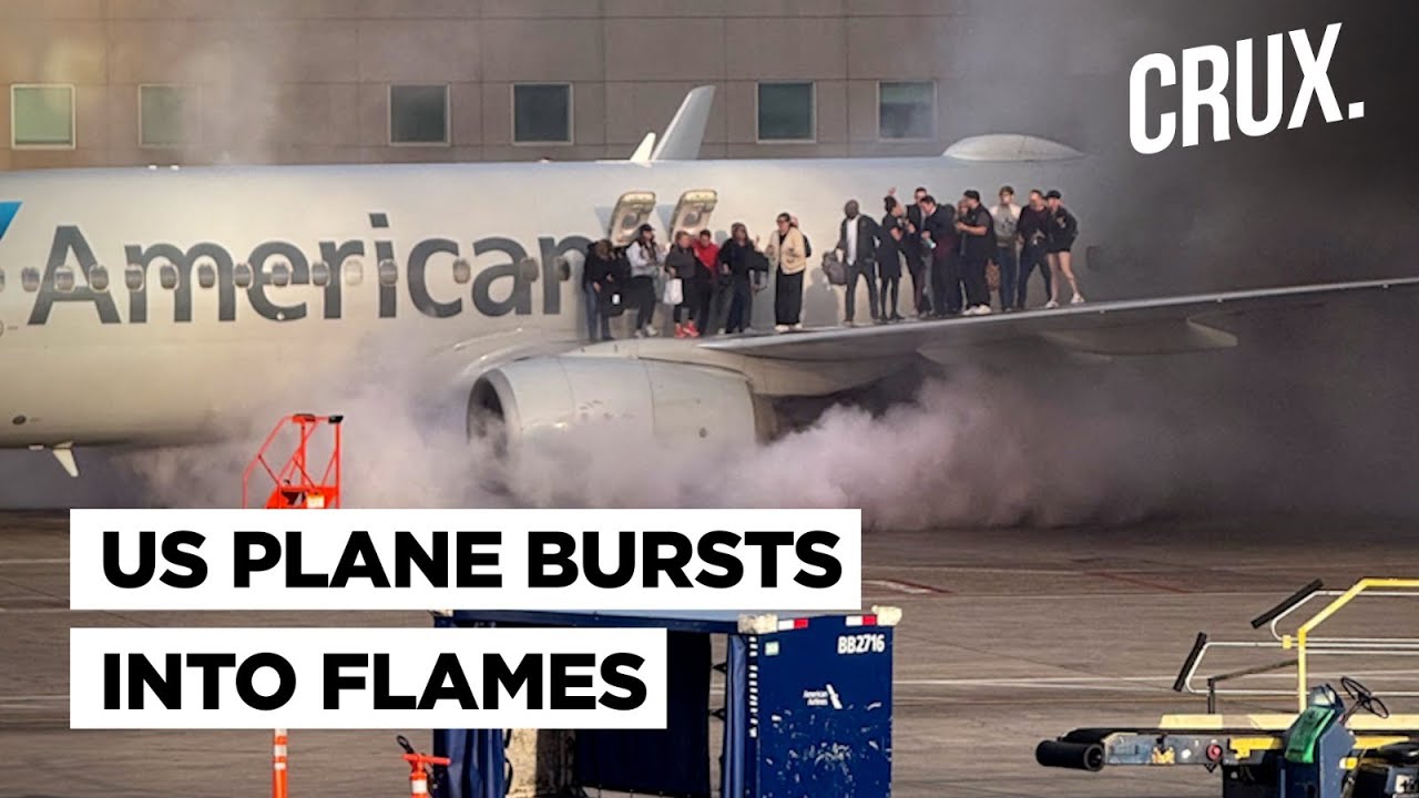 American Airlines Jet With 178 People Onboard Catches Fire After ...