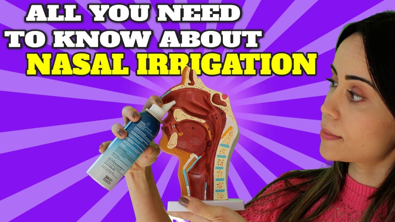 HOW TO DO NASAL WASH AND USE SALINE SOLUTION FOR NASAL IRRIGATION - YouTube