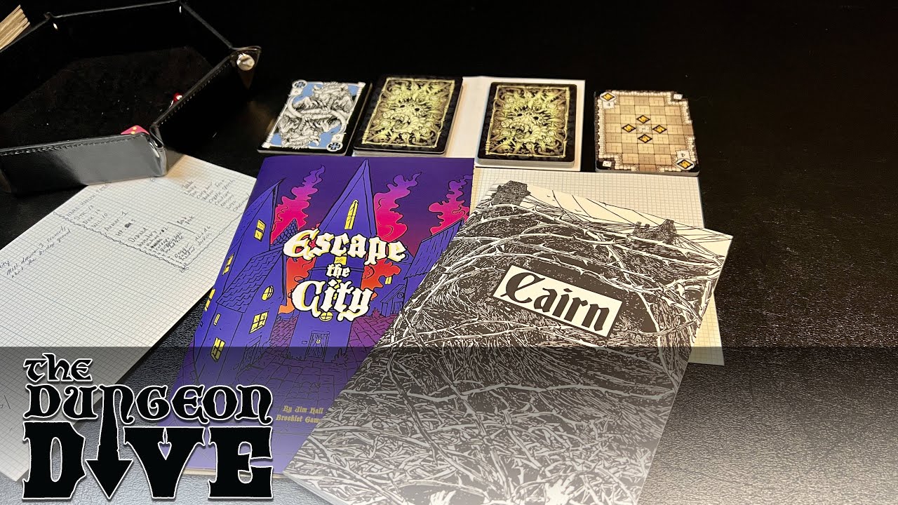 A look at Cairn (indie RPG) along with the Escape the City module (a ...