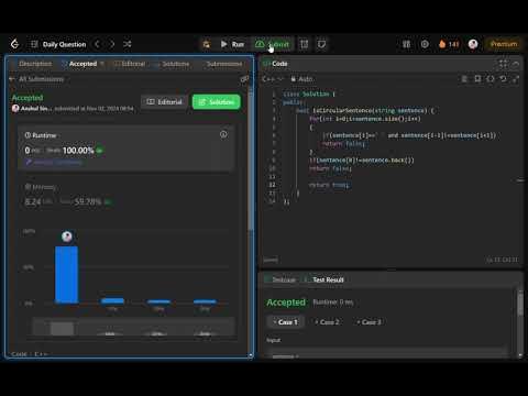 2490. Circular Sentence | C++ | Simple and easy explanation | Leetcode daily question | DSA ...
