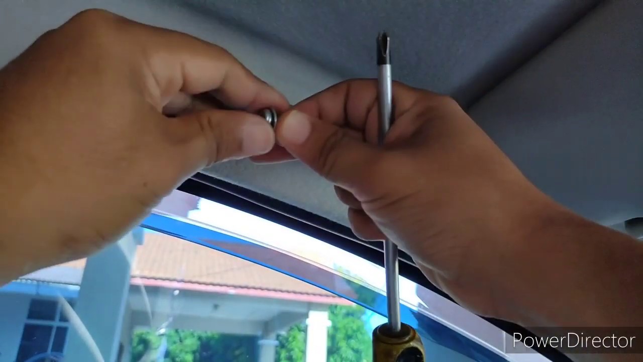 Axia E l Pasang roof handle / how to install roof handle - YouTube