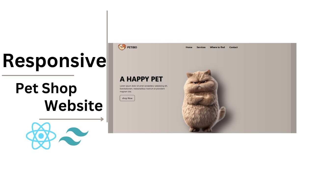 Building a Responsive Pet Shop Website with React and Tailwind ...