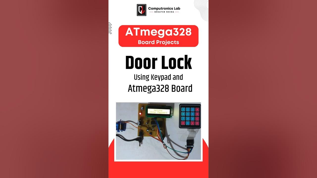 Purchase our door lock project featuring keypad and ATmega328 microcontroller - YouTube