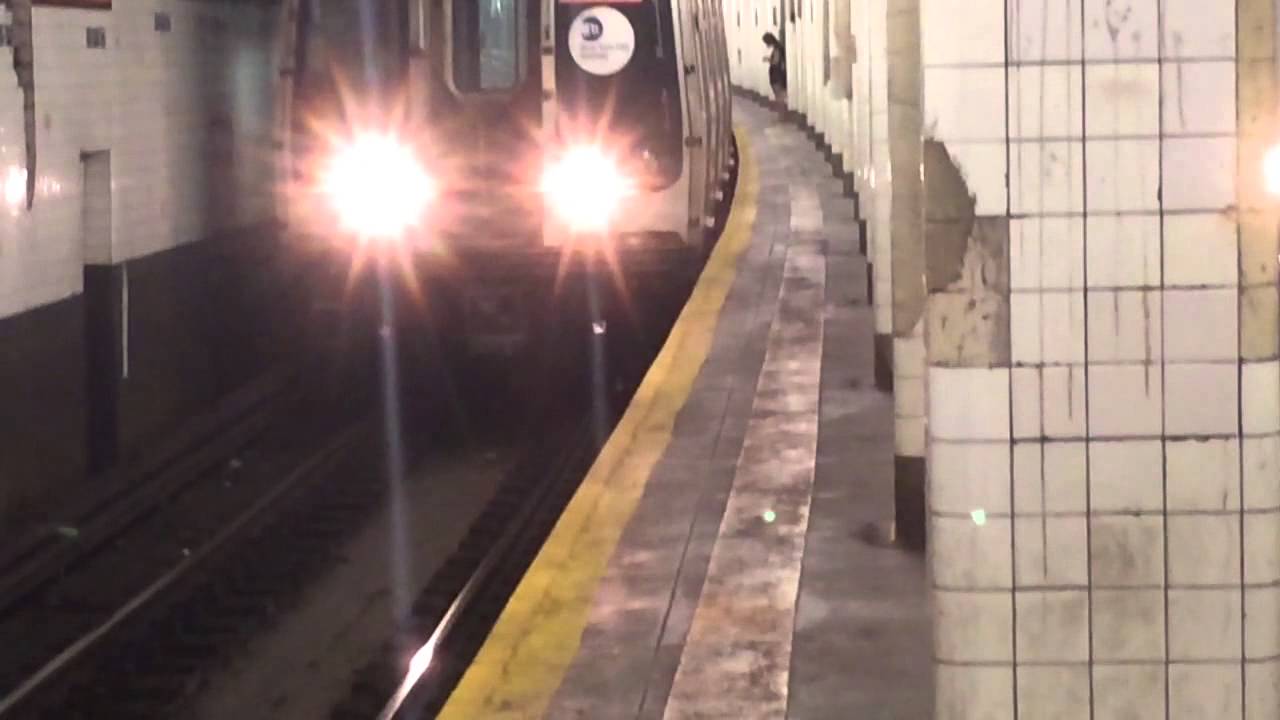Mta NYC R160B subway f train arriving into prospect park - YouTube