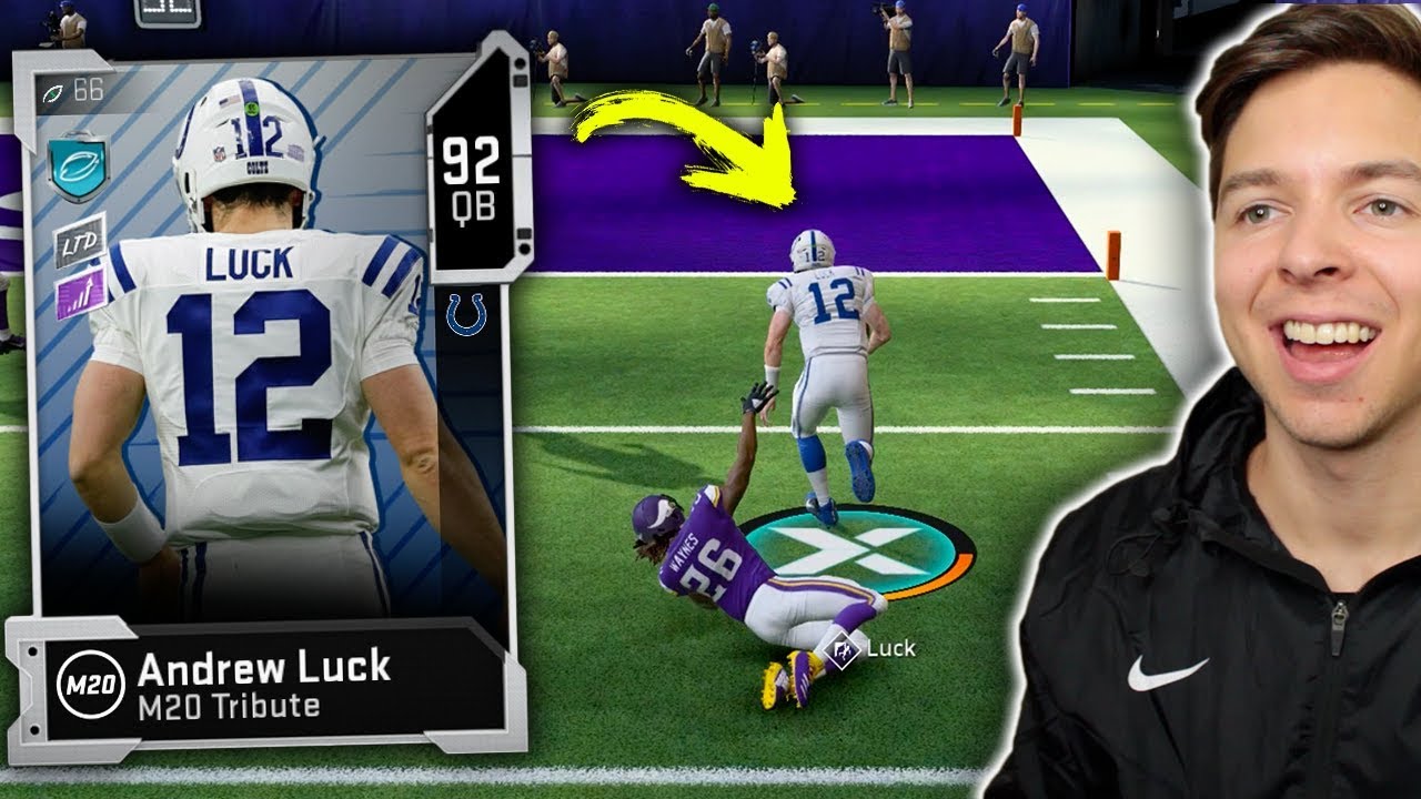 ANDREW LUCK MAKING PLAYS AGAINST 95 MUT MASTER PAT TILLMAN! MADDEN 20 ...