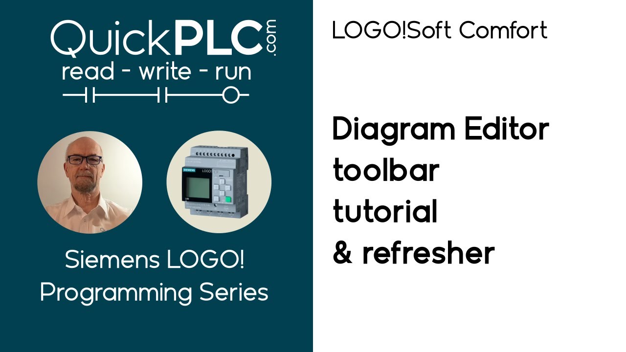 LOGO!Soft Comfort - Diagram Editor toolbar | Siemens PLC programming ...