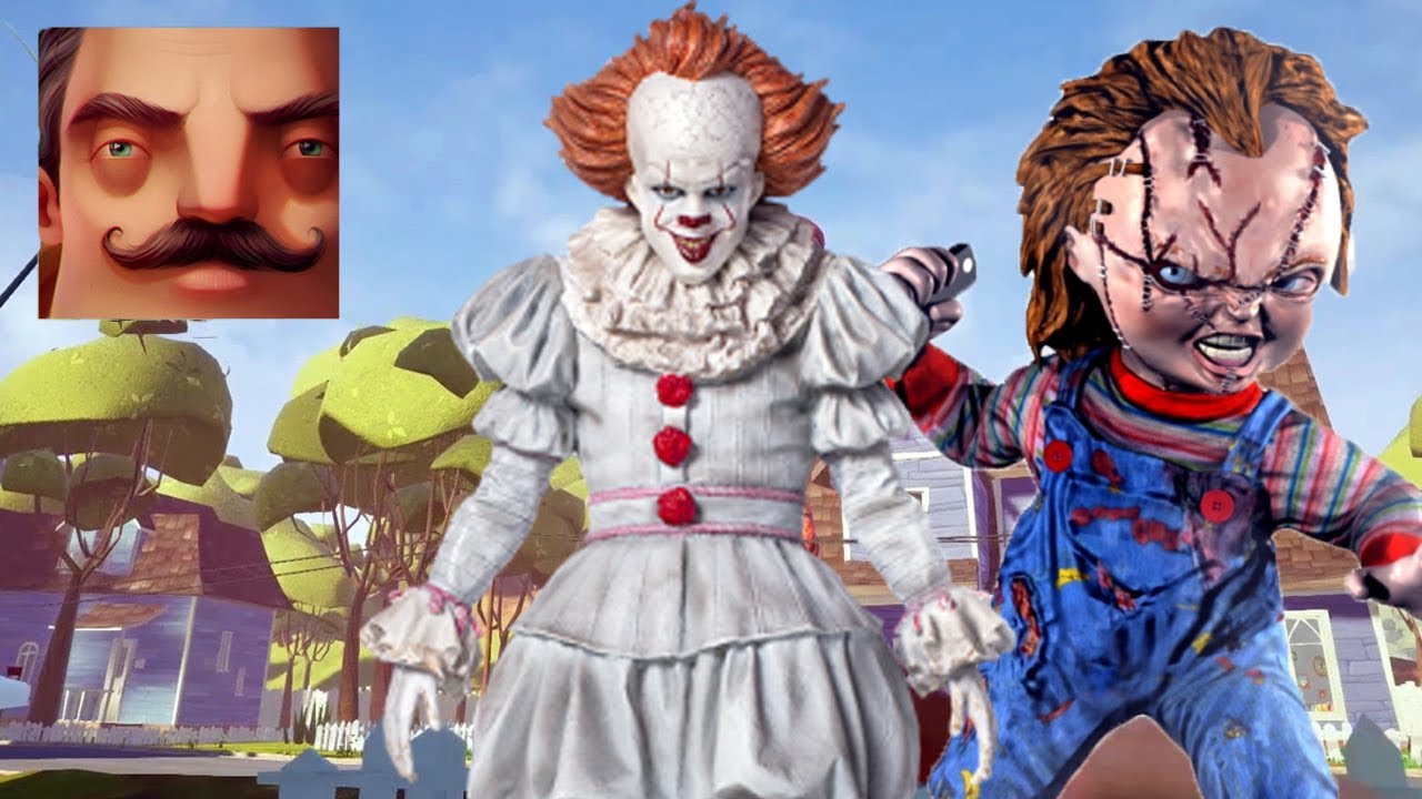 Hello Neighbor - My New Neighbor BIG Pennywise EXE - BIG IT EXE Act 2 ...