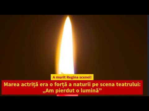 A murit Regina scenei! Marea actriță era o forță a naturii pe scena ...