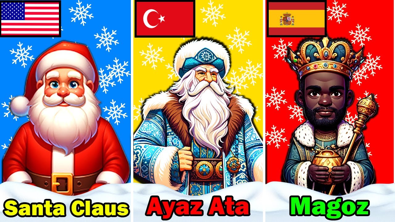 Unique Santa Claus Figures in Different Countries - YouTube
