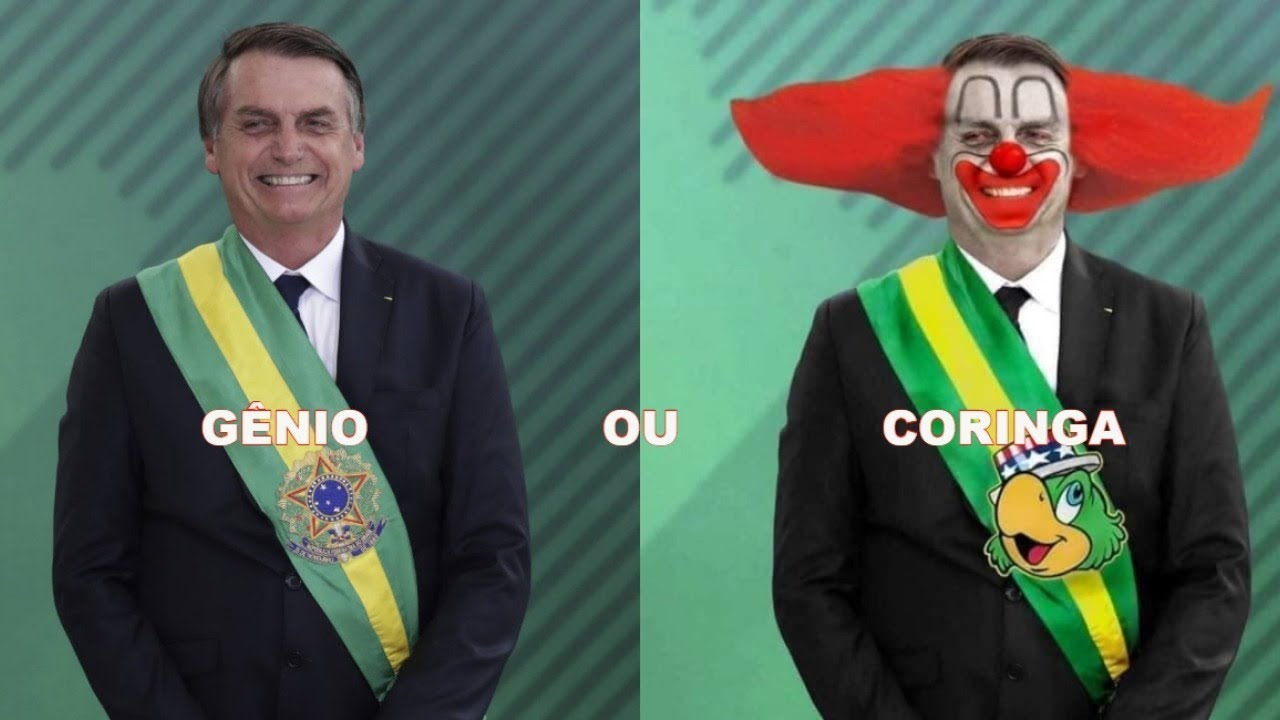 Bolsonaro age como “Coringa” para distrair a plateia - YouTube