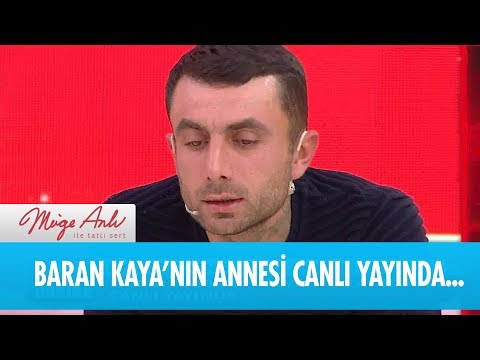 Baran Kaya canlı yayında annesiyle konuşuyor Müge Anlı ile Tatlı Sert 10 Ocak 2019