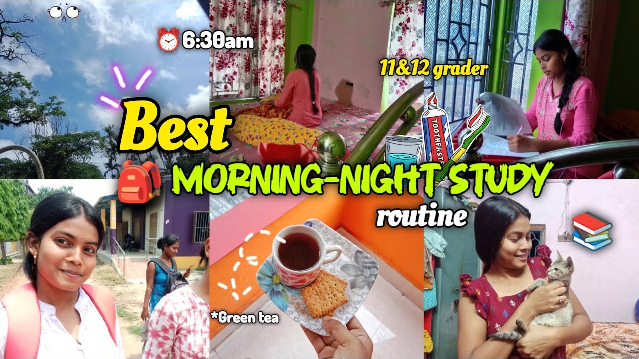 🎒6:30am*Perfect*🍉MORNING-NIGHT Study 🌻Timetable for Class 11&12 ...