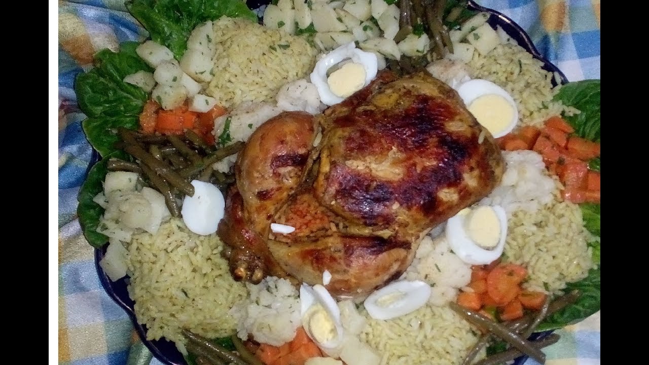 djaj m3amer - دجاج معمرللمناسبات لذيذ جدا جدا وكيحمر الوجه - YouTube