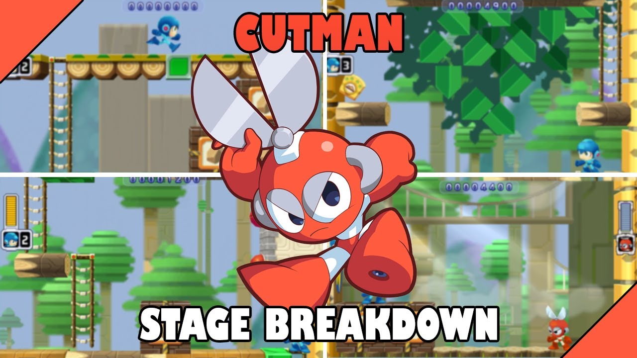 Taking a look at cutman's stage (Megaman Powered Up) - YouTube
