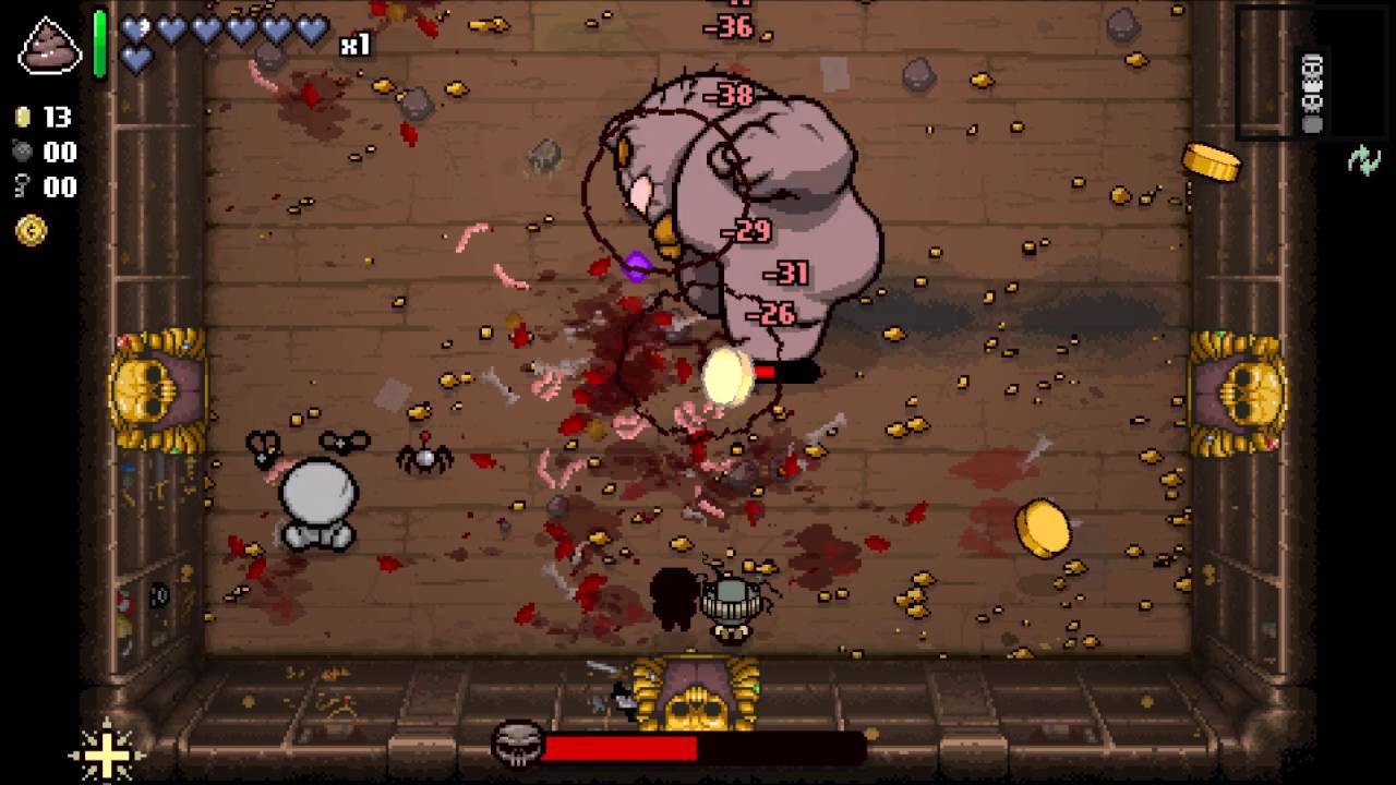 Binding of Isaac Afterbirth - Greed Mode with The Poop - Mega Laser ...