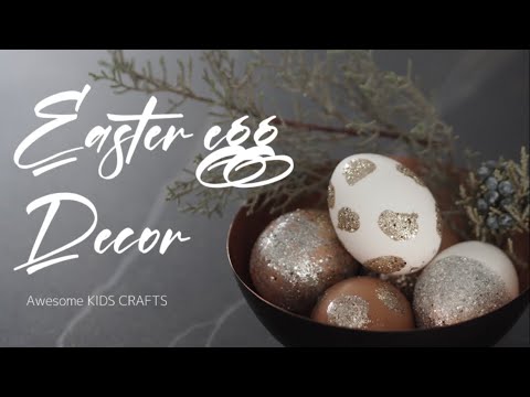 Easter egg decor | Awesome KIDS CRAFT - YouTube