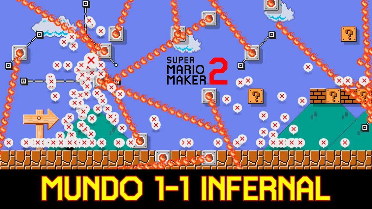 INSANO Nivel 1-1 de SMB1 en Super Mario Maker 2 - YouTube
